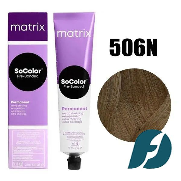 Matrix SOCOLOR Extra Coverage 506N Крем-краска для зрелых волос Темный ...