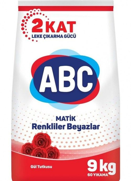 ABC Порошок 9кг Аромат Роз - купить с доставкой по выгодным ценам в интернет-магазине OZON ...