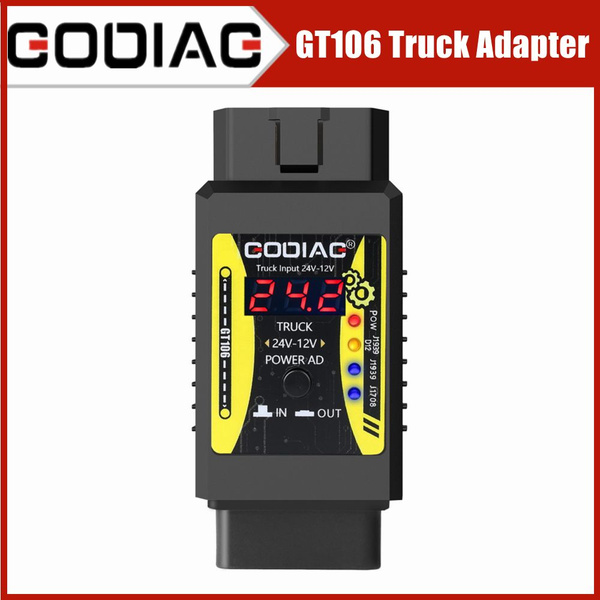 Тестер автомобильный GODIAG GT106 24V to 12V Heavy Duty Truck Adapter ...