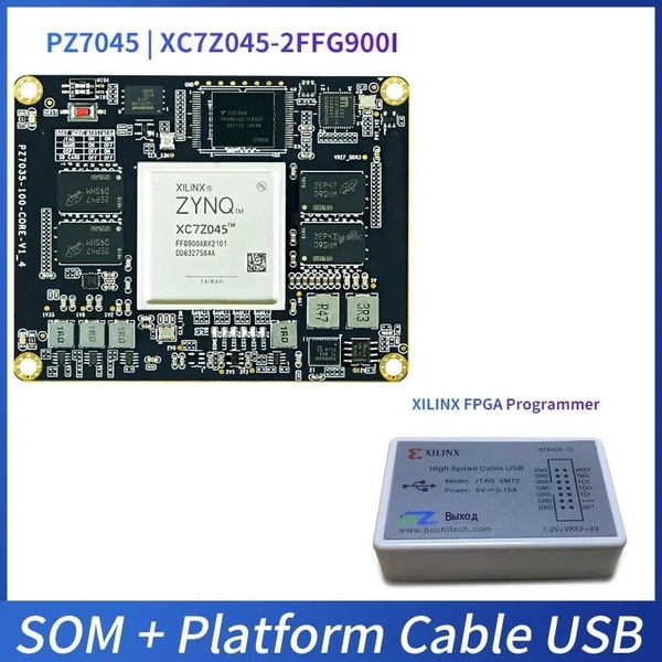Puzhi 7045 SOM 900I Xilinx Zynq-7000 SoC XC7Z045 Основная плата FPGA ...