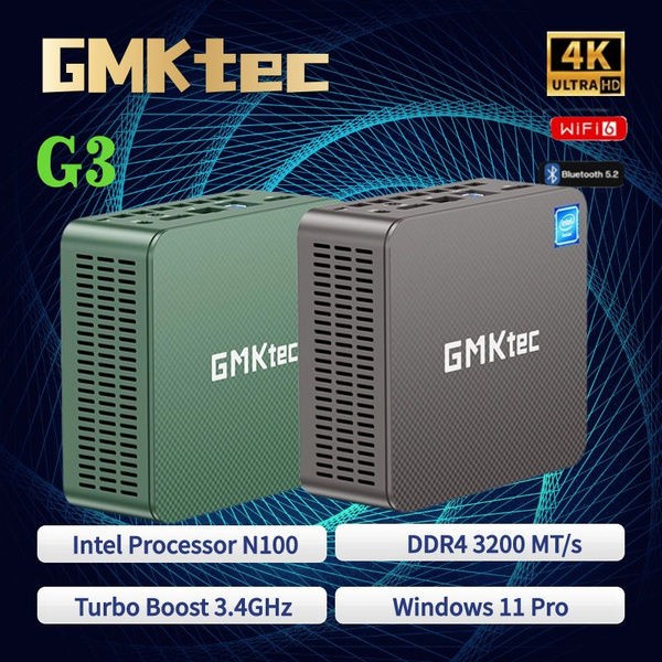 Характеристики GMKtec Мини-ПК G3 (Intel Processor N100, RAM 8 ГБ, SSD ...
