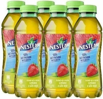 Чай зеленый холодный Nestea (Нести) Клубника и алоэ вера 0,5 л 6 ...
