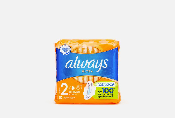 Гигиенические прокладки, 10 шт Always, Ultra Normal Plus 10 мл - купить ...