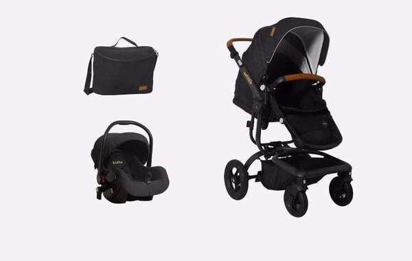 Коляска универсальная 2 в 1 Kidilo Plus, черный купить на OZON по ...