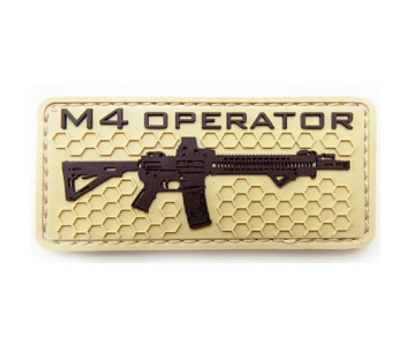 Шеврон "M4 Operator", PVC на велкро, 80x40 мм (Coyote) купить на OZON по низкой цене (1315990870)