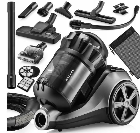 Бытовой пылесос MOZANO home Cyclonic, серый, темно-серый - купить по ...