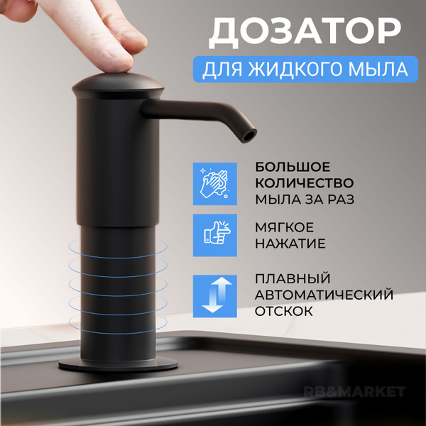 Дозатор для жидкого мыла и моющего средства и антисептика на кухню ...