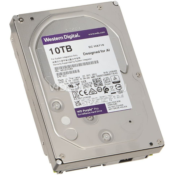 10 ТБ Внутренний жесткий диск Western Digital WD101PURA (WD101PURA ...