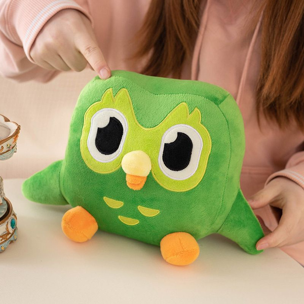 Плюшевая фигурка Duolingo Green Owl 30X20cm - купить с доставкой по ...