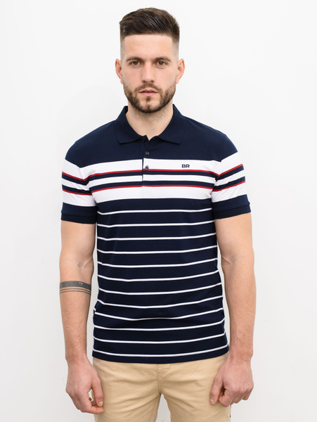 Поло Bronks, размер 46, 48, цвет темно-синий, хлопок 90%, 10% спандекс - купить по выгодной цене ...