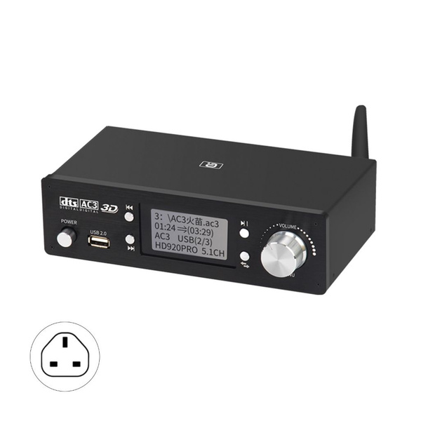 HD920PRO HDMI2.0 5.1-канальный аудиодекодер Bluetooth-совместимый ресивер 5.0 ЦАП DTS AC3-Atmos ...
