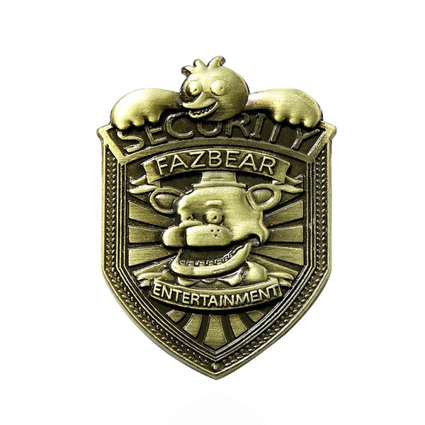 FNAF Security Badge - Freddy Fazbear's Night Guard Pin - Подарок к ...