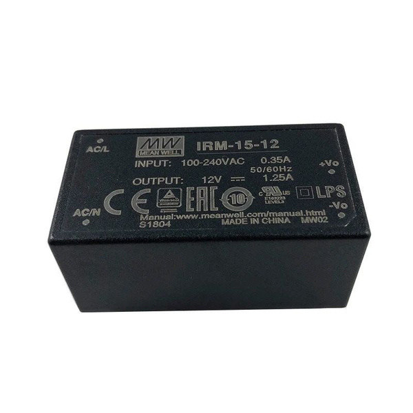 Источник питания AC/DC Mean Well IRM-15-12 - купить с доставкой по выгодным ценам в интернет ...