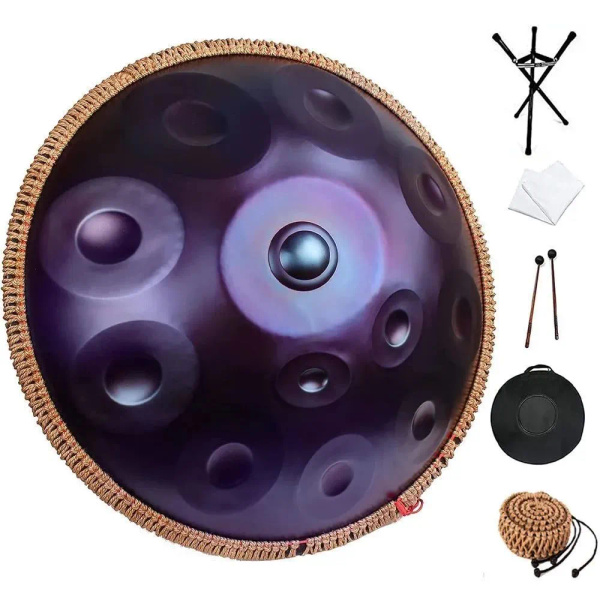handpan хэндпан барабан 12 нот ре минор 22-дюймовый 58cm бубен для ...