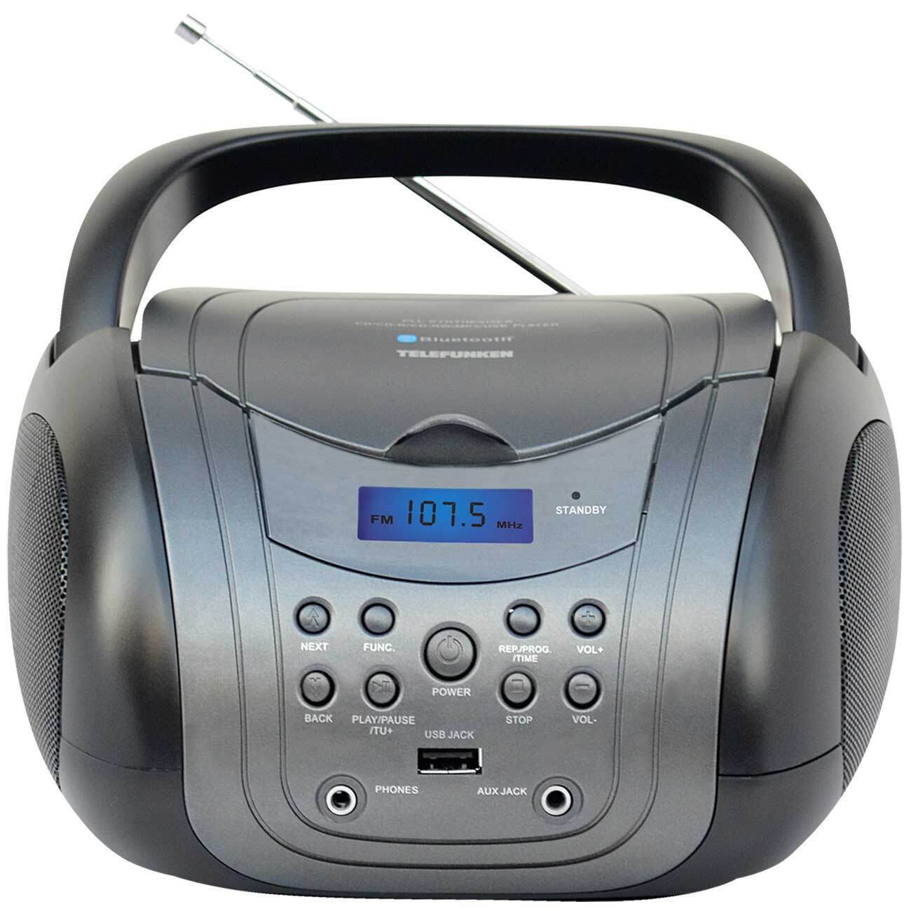 Магнитола Telefunken TF-CSRP3499B Grey/Black с Расширенный FM-радио ...