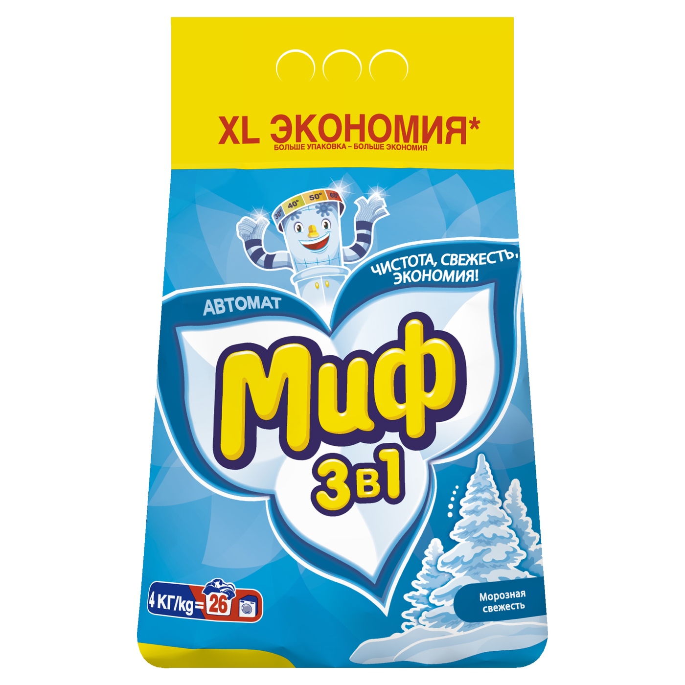Стиральный порошок Миф автомат Морозная свежесть Миф порошок для стирки ...