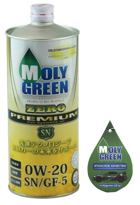 Характеристики Моторное масло MolyGreen ZERO PREMIUM 0W-20 ...