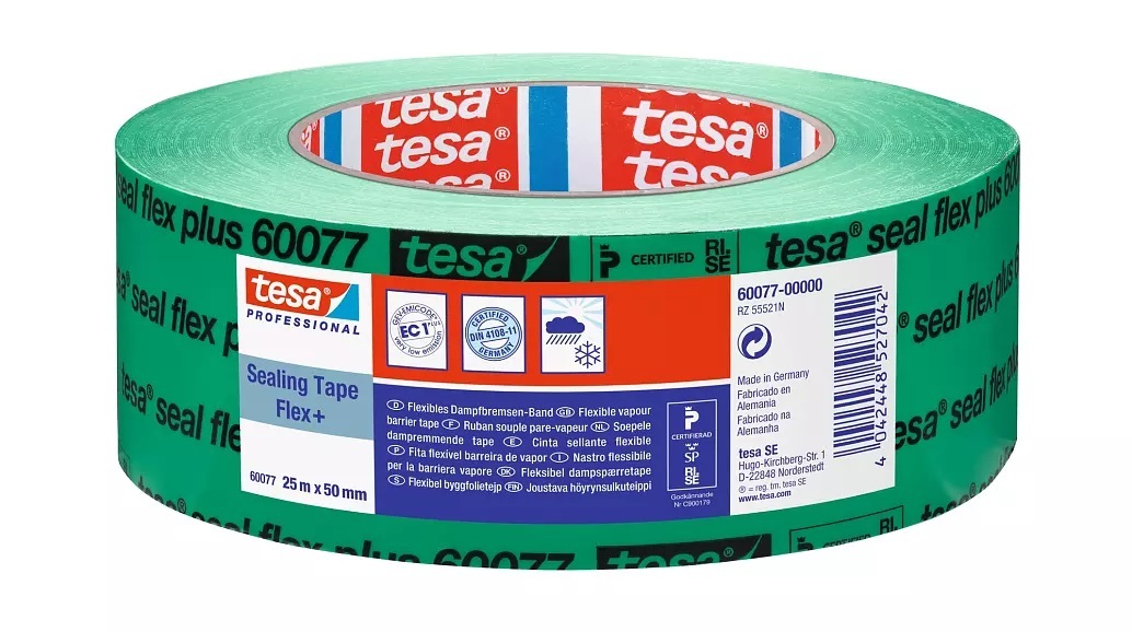 tesa 60077(50мм Х 25м) Клейкая лента для пароизоляции - купить по ...