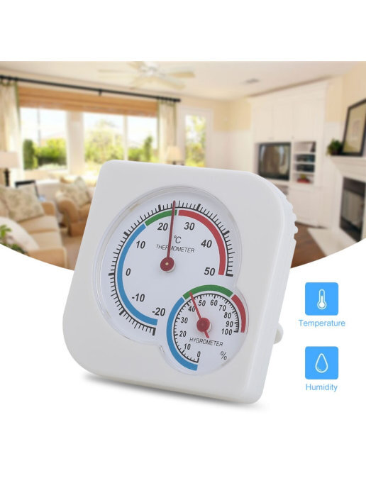 Термометр-гигрометр / Термометр комнатный/уличный / Измеряет ...