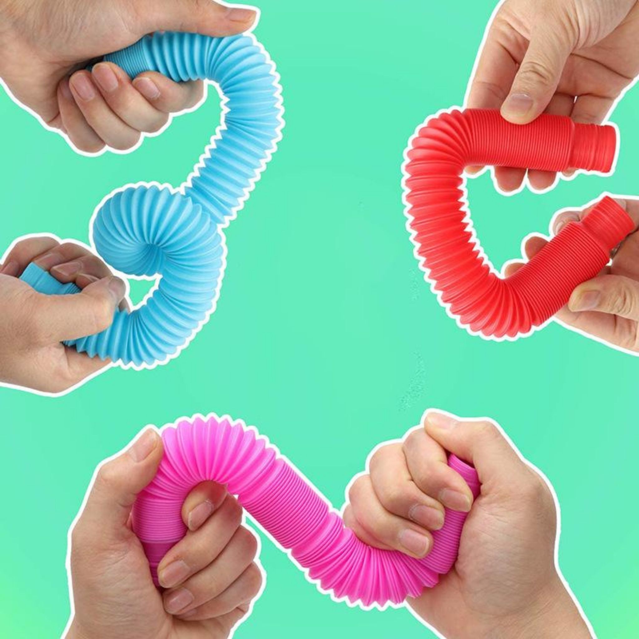 Трубка Антистресс 3 шт/Pop Tubes/Антистресс/Антистресс игрушки/Трубка ...