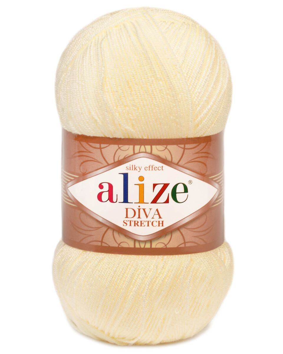 Пряжа Alize Diva Stretch: 62 (Молочный) — купить в интернет-магазине ...