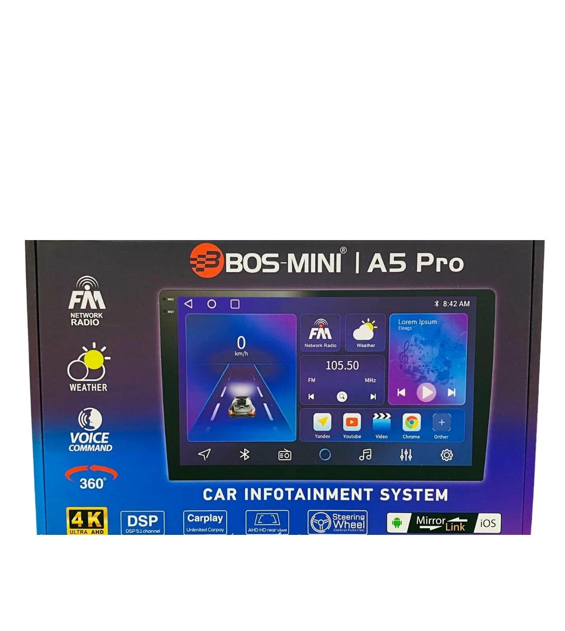 Магнитола Bos Mini A8 – купить в интернет-магазине OZON по низкой цене