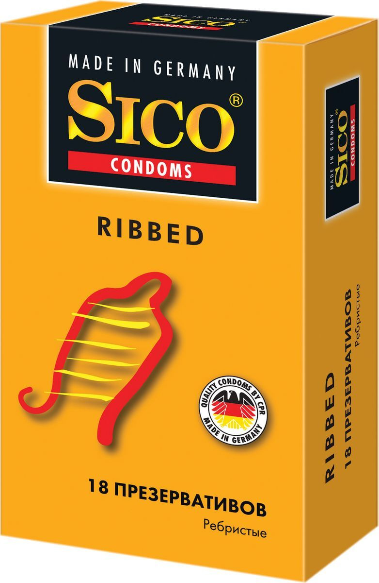 Sico Ribbed Презервативы Ребристые, 18 шт — купить в интернет-магазине ...
