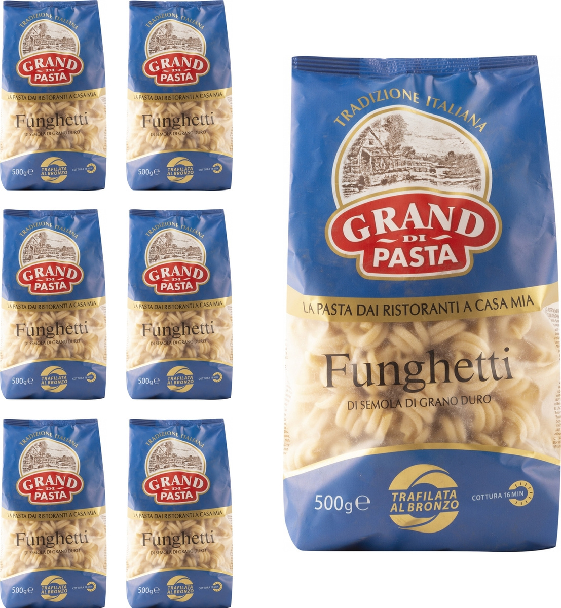Макаронные изделия Grand Di Pasta Funghetti Фунгетти GP А высший сорт ...