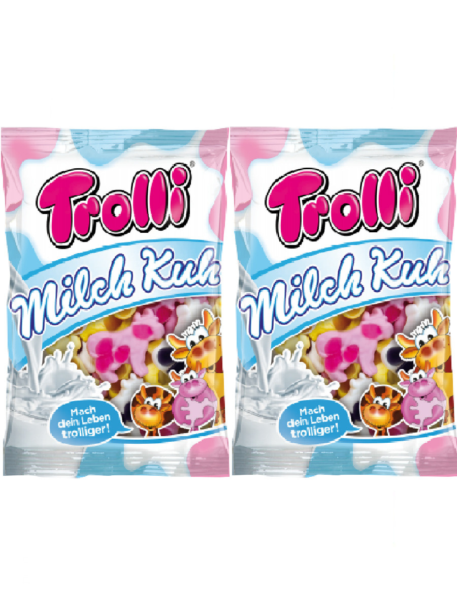 Trolli, Мармелад зефирный Молочные коровки, Milk Cow 2 шт. по 200г ...