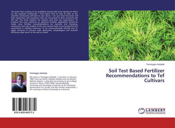 Soil Test Based Fertilizer Recommendations to Tef Cultivars - купить с ...