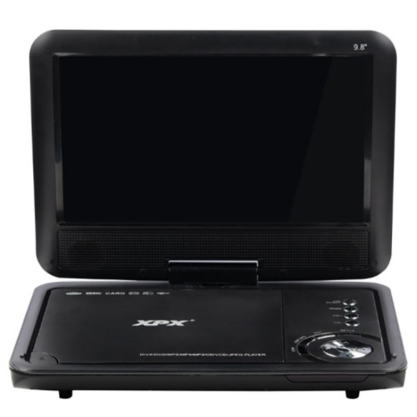 Складной портативный DVD плеер XPX 9067 9,8" (24 см) с аккумулятором - купить с доставкой по ...