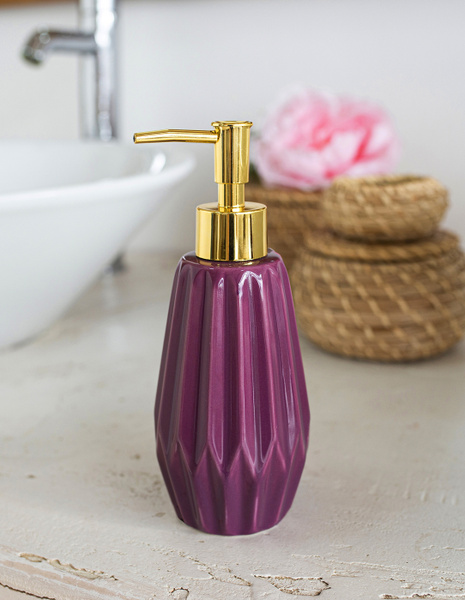 PROFFI HOME Дозатор для жидкого мыла, механический, 300мл, "Purple" купить c доставкой на OZON ...