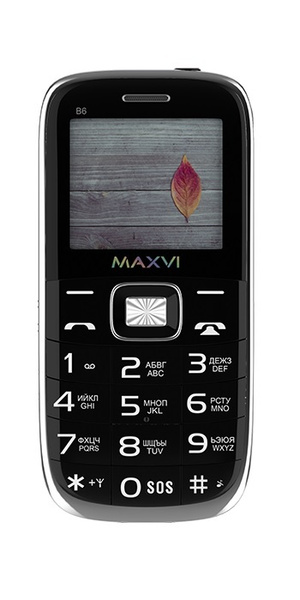 Мобильный телефон Maxvi B6, черный - купить по выгодной цене в интернет ...