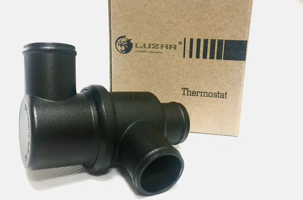 ТЕРМОСТАТ "LUZAR" 80С (алюминиевый корпус, обрезиненный клапан) для ВАЗ 2101-2107, Лада НИВА 4Х4 ...