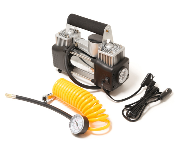 Компрессор поршневой автомобильный двухцилиндровый с фонарем F-2014243 ...