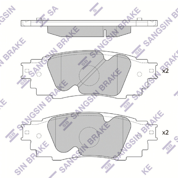Колодки тормозные Sangsin Brake SP4091 Задние - купить по низким ценам ...