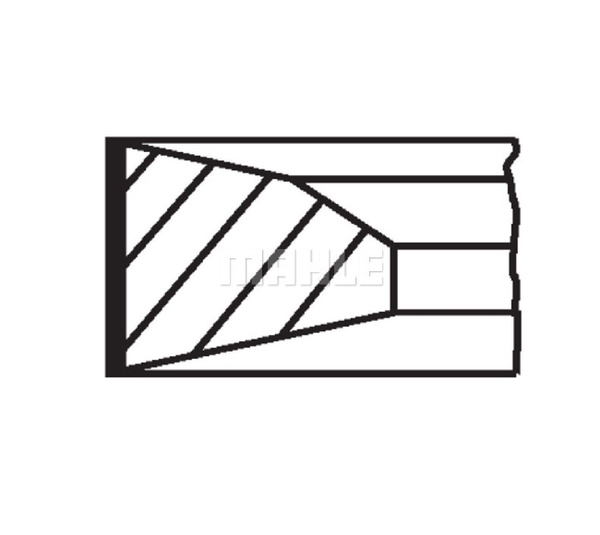 Кольца поршневые комплект (STD Volvo D13) Mahle 03873N0 аналог 20747511 ...