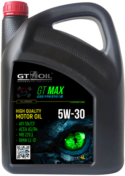 Масло моторное GT OIL 5W-30 Синтетическое - купить в интернет-магазине ...