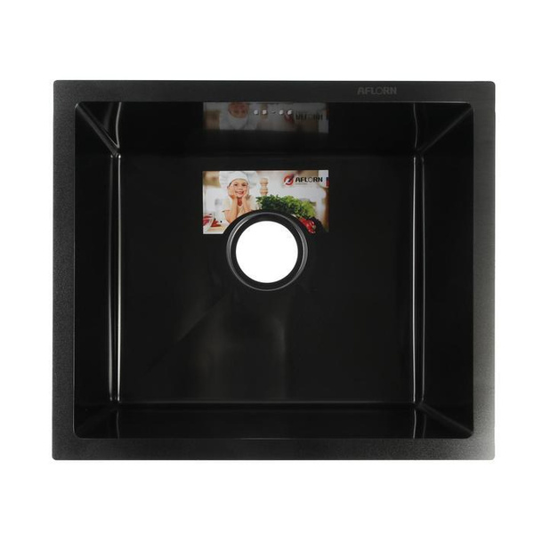 Мойка кухонная AFLORN AF95043F, врезная, S 3,0 и 0,8 мм, 50х43х20 см ...