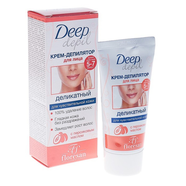 Floresan Крем-депилятор Deep Depil деликатный для ЛИЦА, 50 мл/ - купить ...