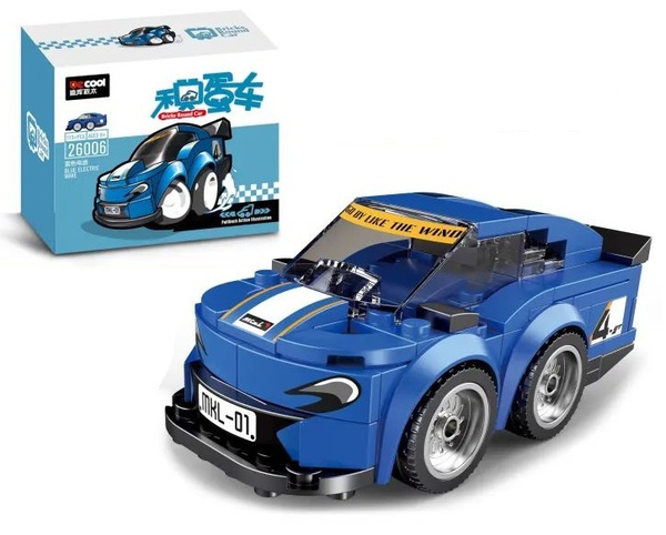 Конструктор Decool - Синяя спортивная машинка Шевроле Камаро / Chevrolet Camaro ZL1 Racing car ...