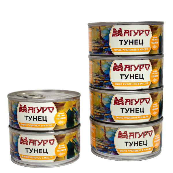 Рубленное филе тунец желтопёрый в масле Магуро, 140 гр - купить с ...