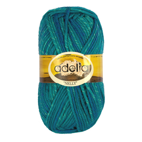 Пряжа Adelia "NELLY" 70% шерсть, 30% акрил 5 шт. х 100 г 100 м №12 ...