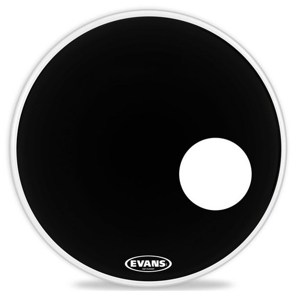 Пластик для бас-барабана 22", резонансный, черный, Evans BD22RB EQ3 ...
