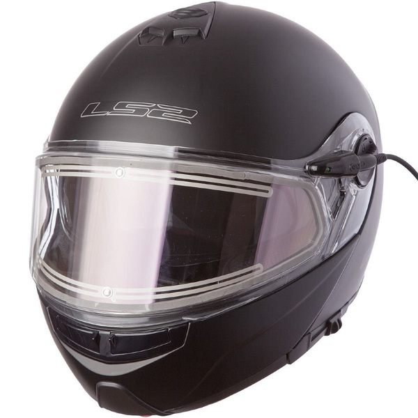 Мотошлем LS2 FF325 STROBE ELECTRIC SNOW черный матовый - купить с ...