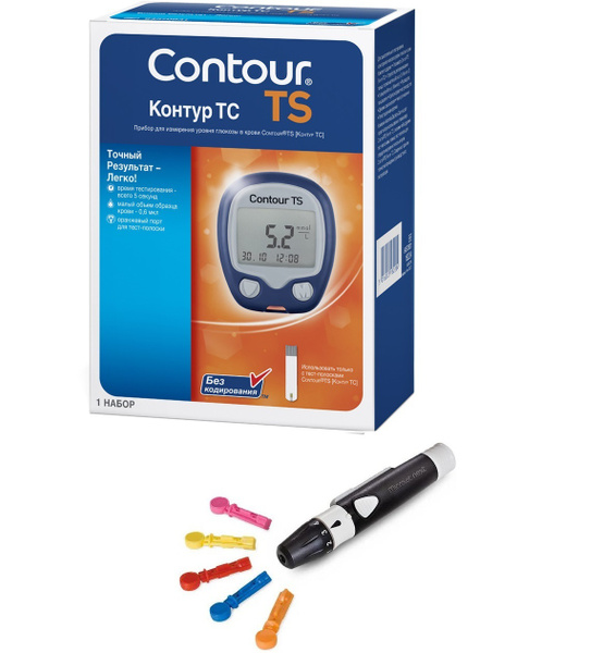Глюкометр "Contour TS" (Контур ТС) с прокалывателем "Microlet-NEXT ...