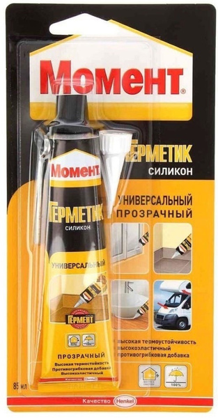 Силиконовый Клей-герметик Момент, Универсальная, прозрачный - купить по ...