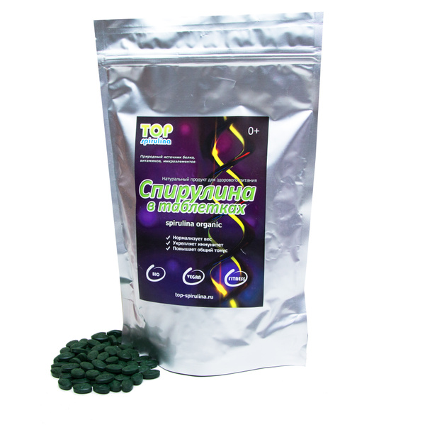 Спирулина,TOP Spirulina, 500гр таблетки купить на OZON по низкой цене (149784669)