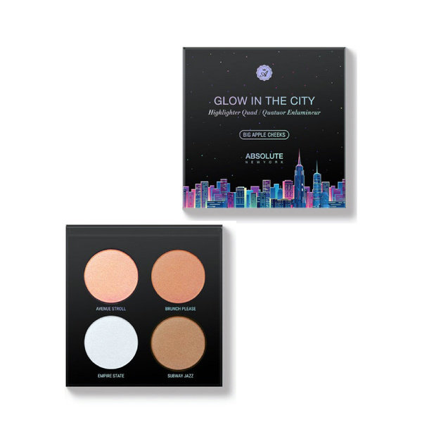 Характеристики ABSOLUTE NEW YORK Палетка хайлайтеров для лица GLOW IN ...