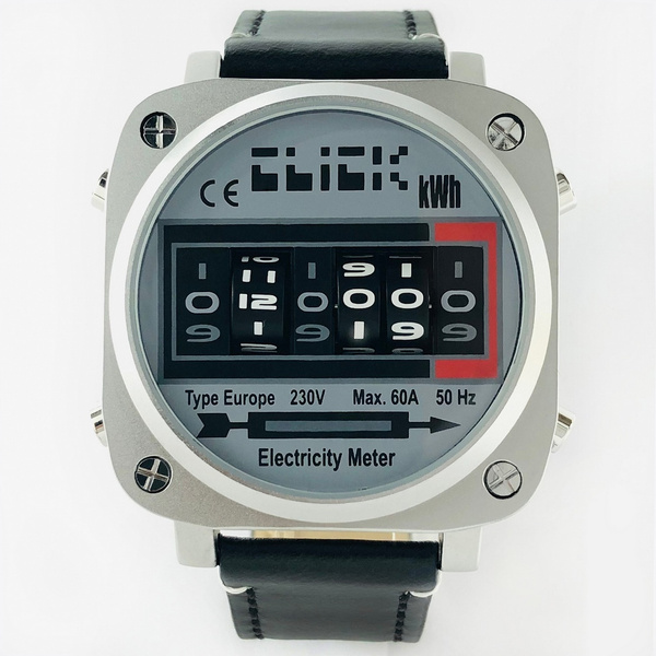 Часы kWh Revolving Watch (Electricity Meter Design Watch - часы в виде ...